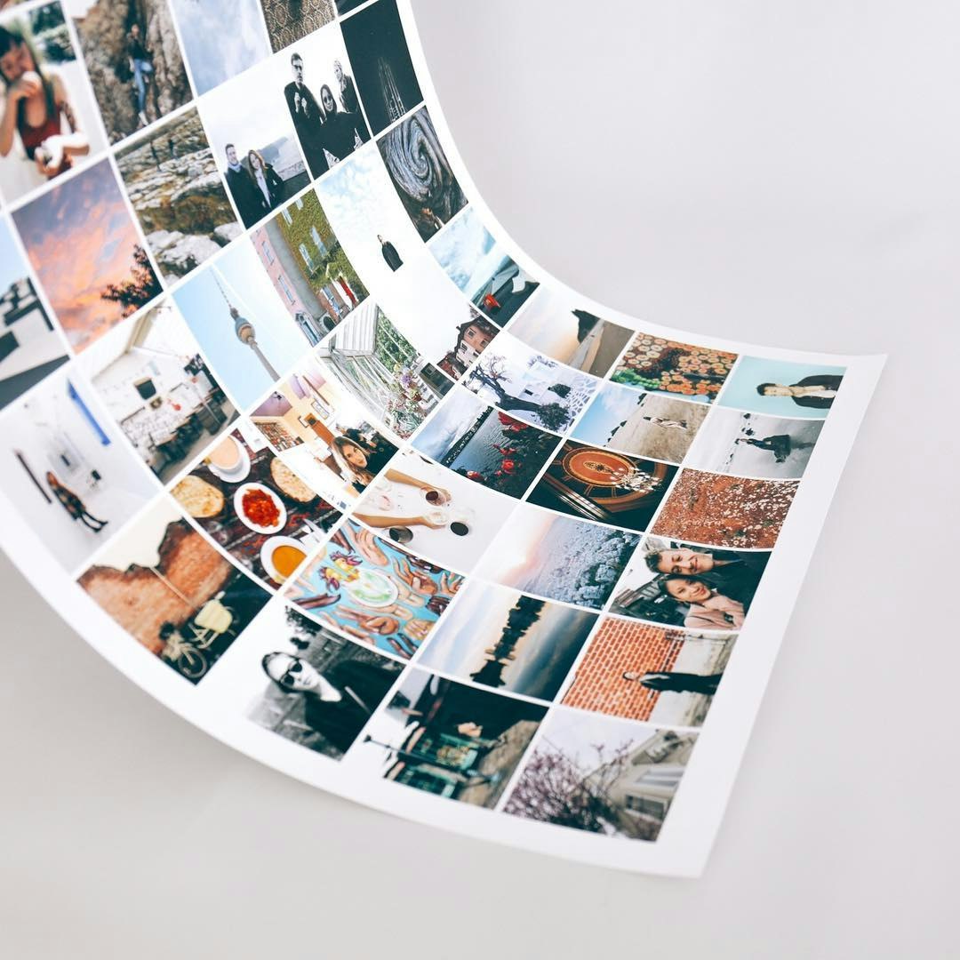 Collage posters - All your favourite photos in a clean grid fine art ...